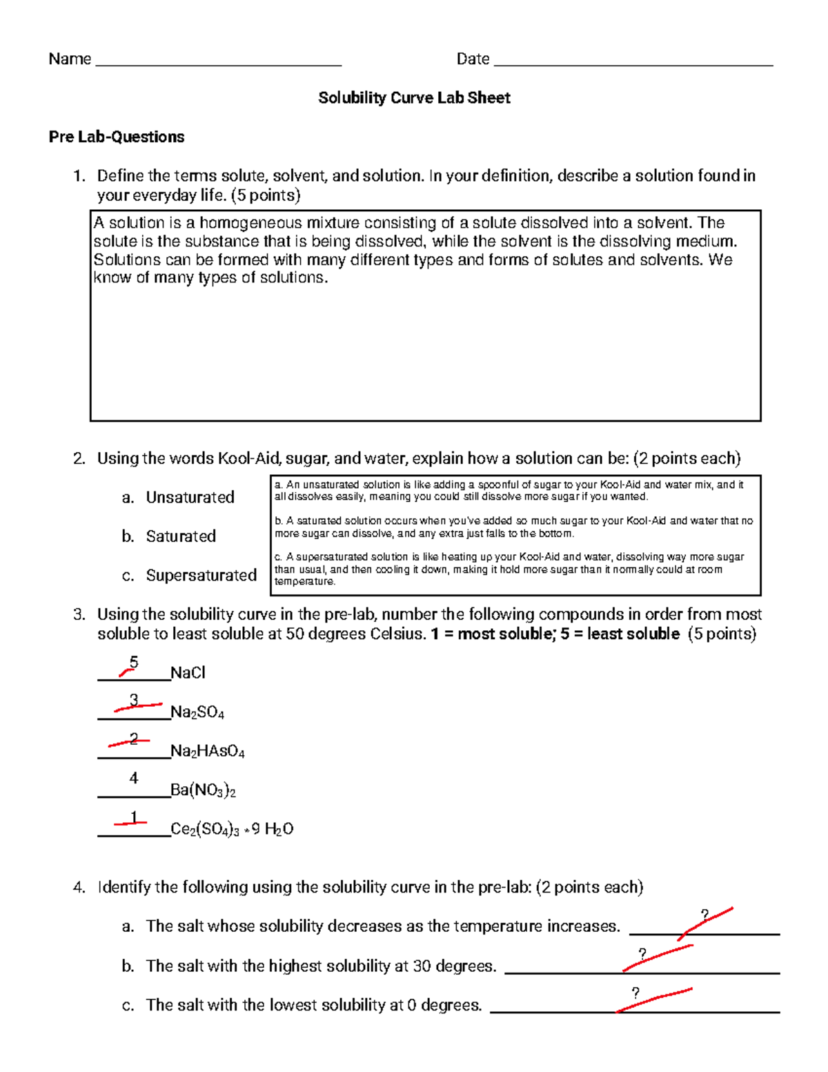 Annotated-Solubility%2BCurve%2BLab%2Bv2 - Name Date Solubility Curve Lab Sheet Pre Lab-Questions ...