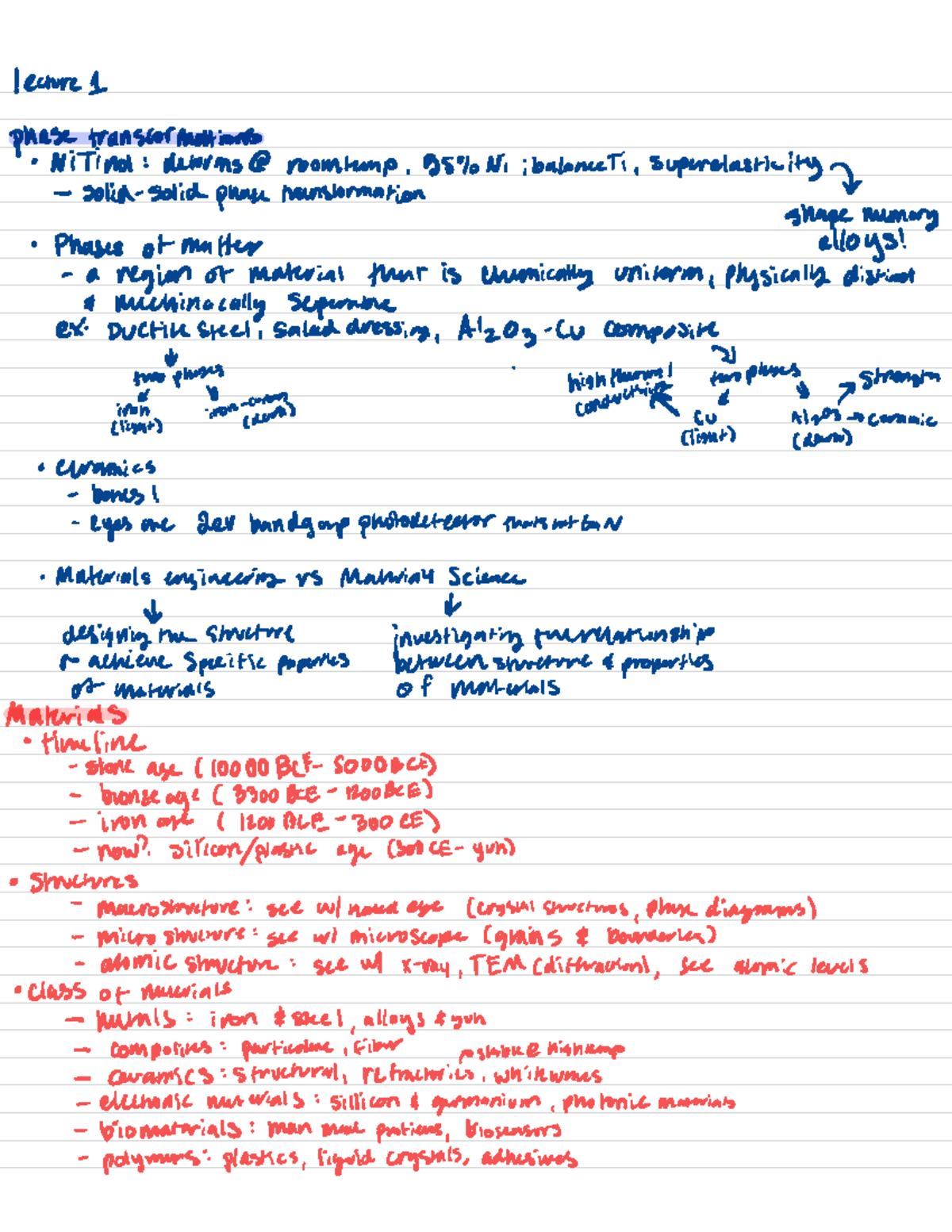 Lecture 1 notes - lecture 1 phase transoormcttions ° NITInot : deforms ...