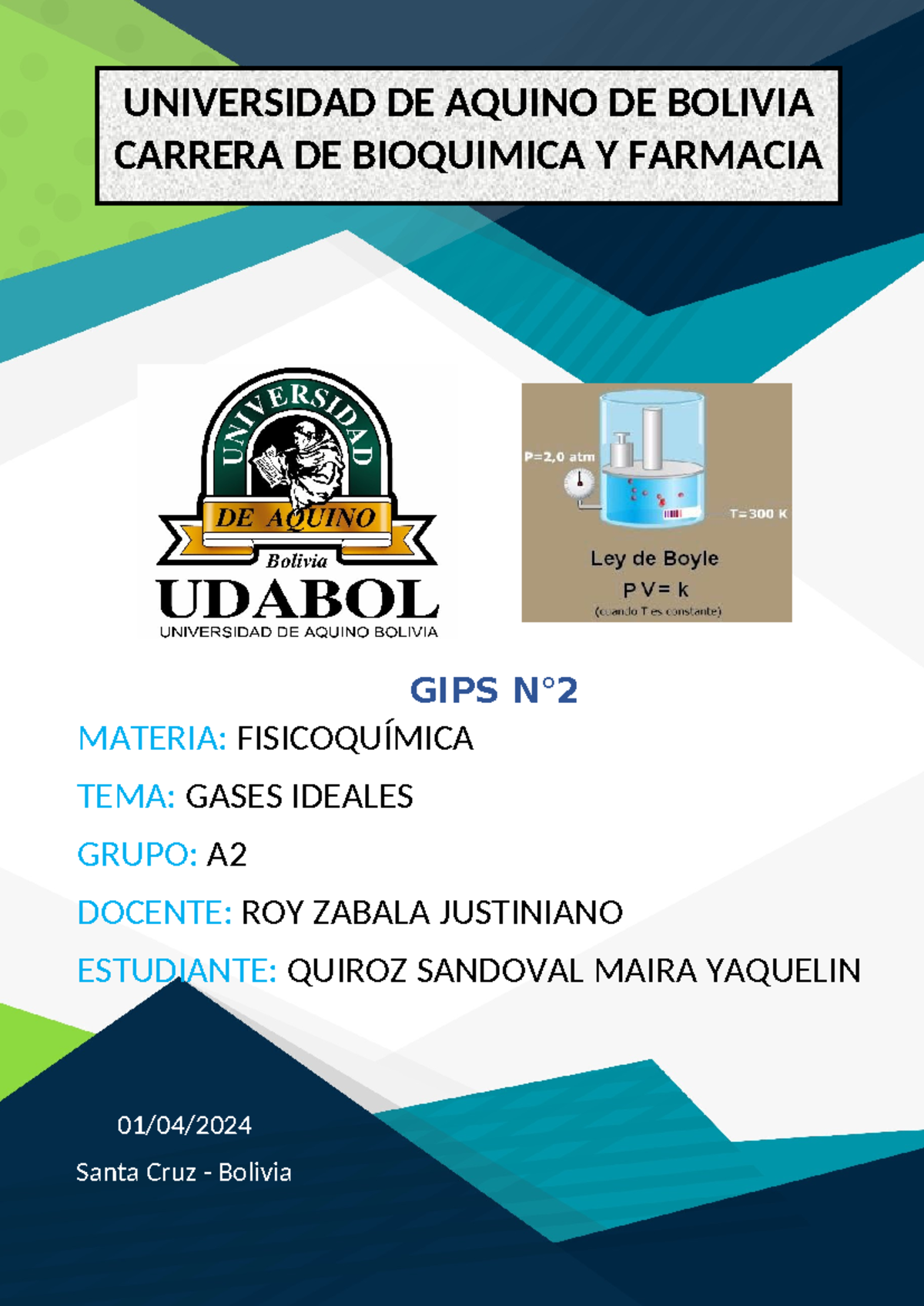 GIP 2 DE Fisicoquimica - GIPS N° CONOCIMIENTOS BÁSICOS DE LABORATORIO ...