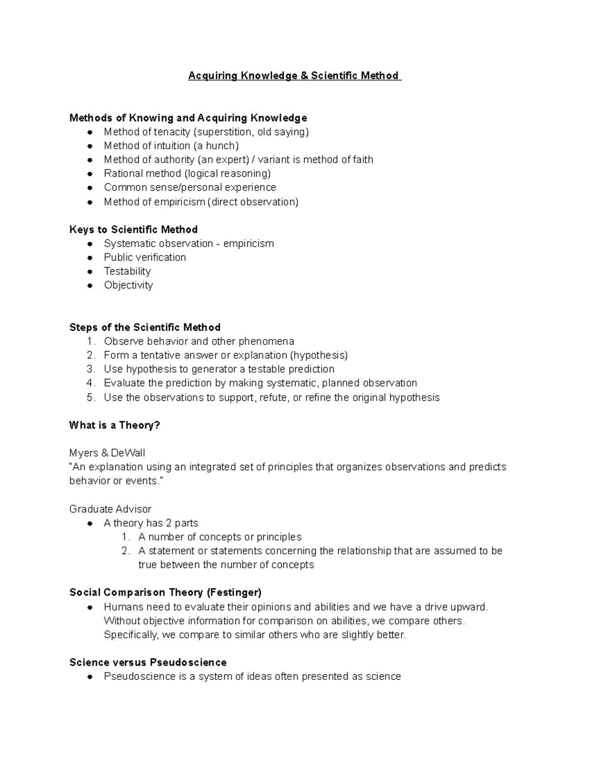 Chapter 1 - Introduction - Acquiring Knowledge & Scientific Method ...