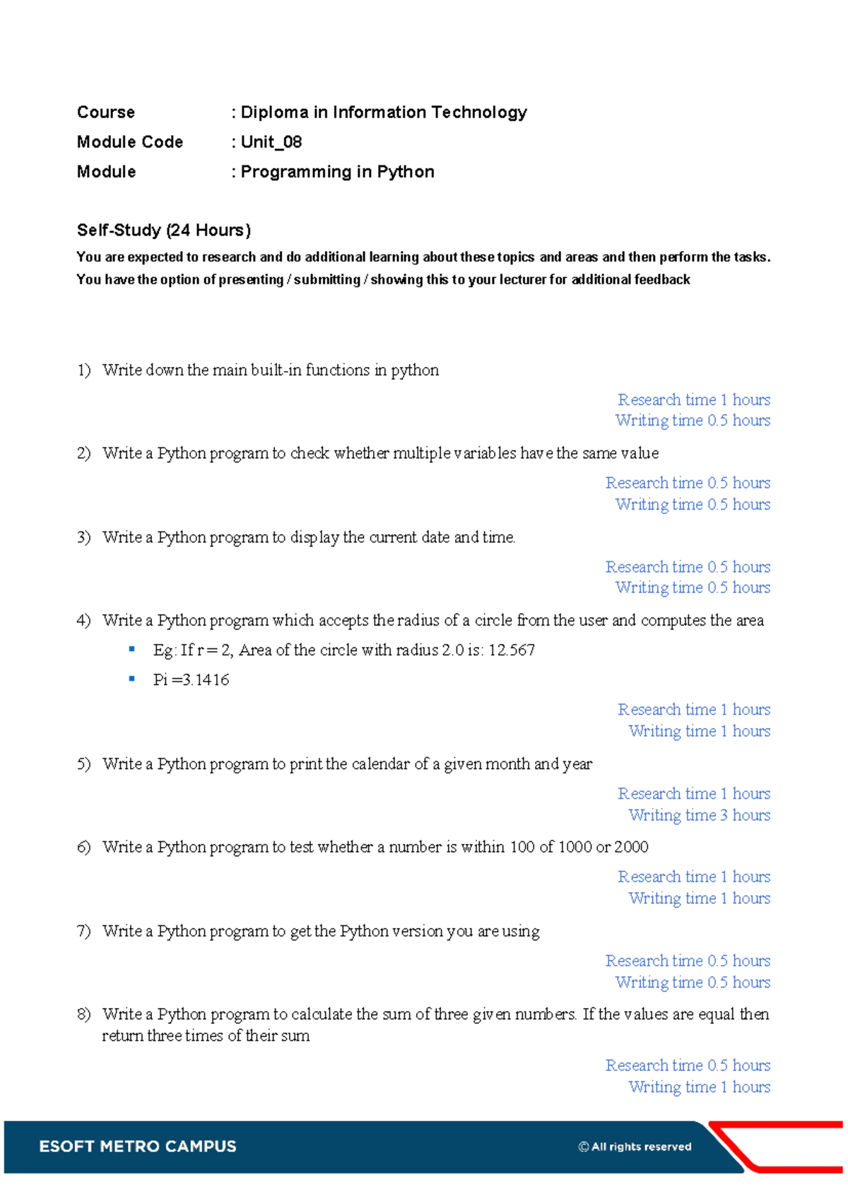 945-1627462512087-Self Study 8 LECTURE NOTES CIT COMPUTING ESOFT METRO ...