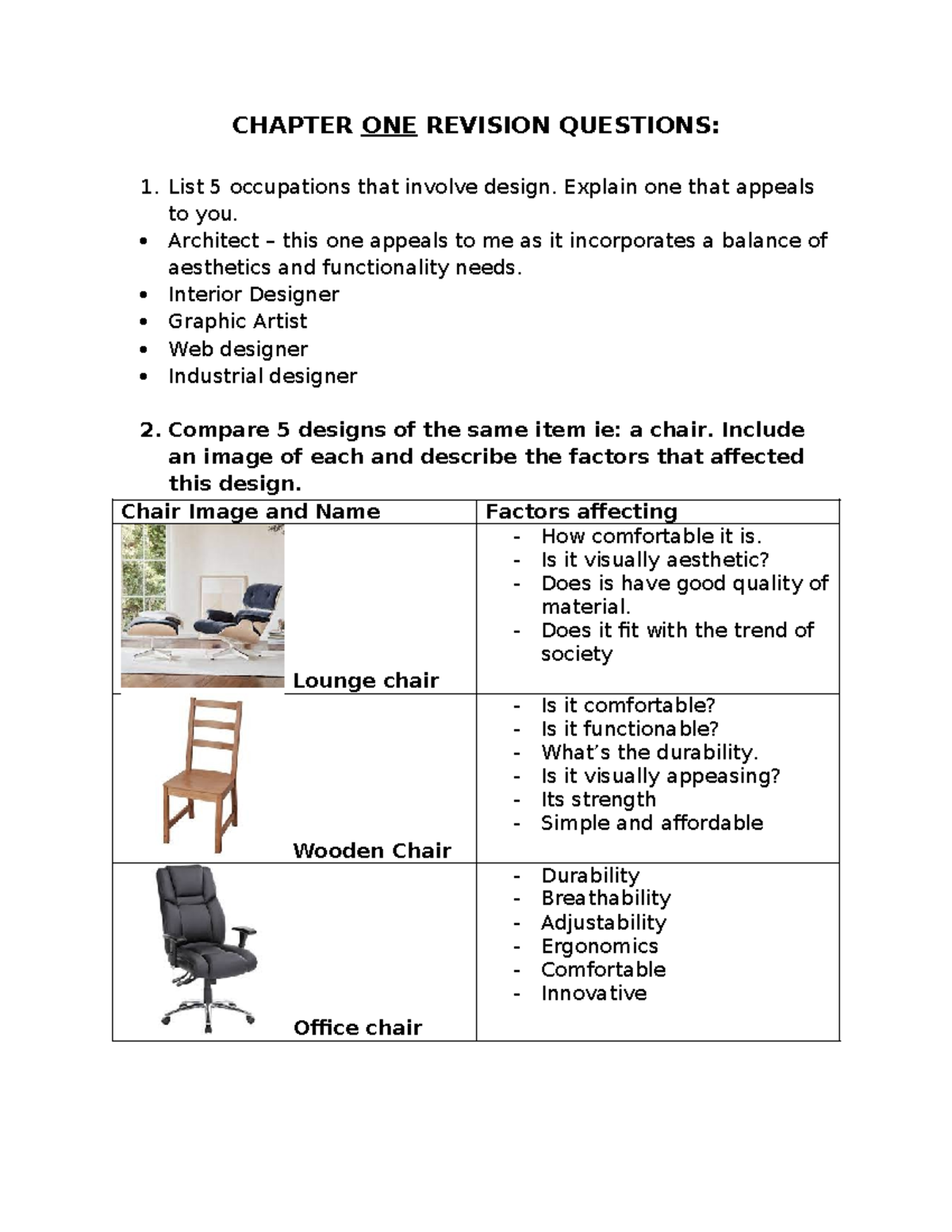 Chapter 1 Revision Questions (1)-1 - CHAPTER ONE REVISION QUESTIONS: 1 ...