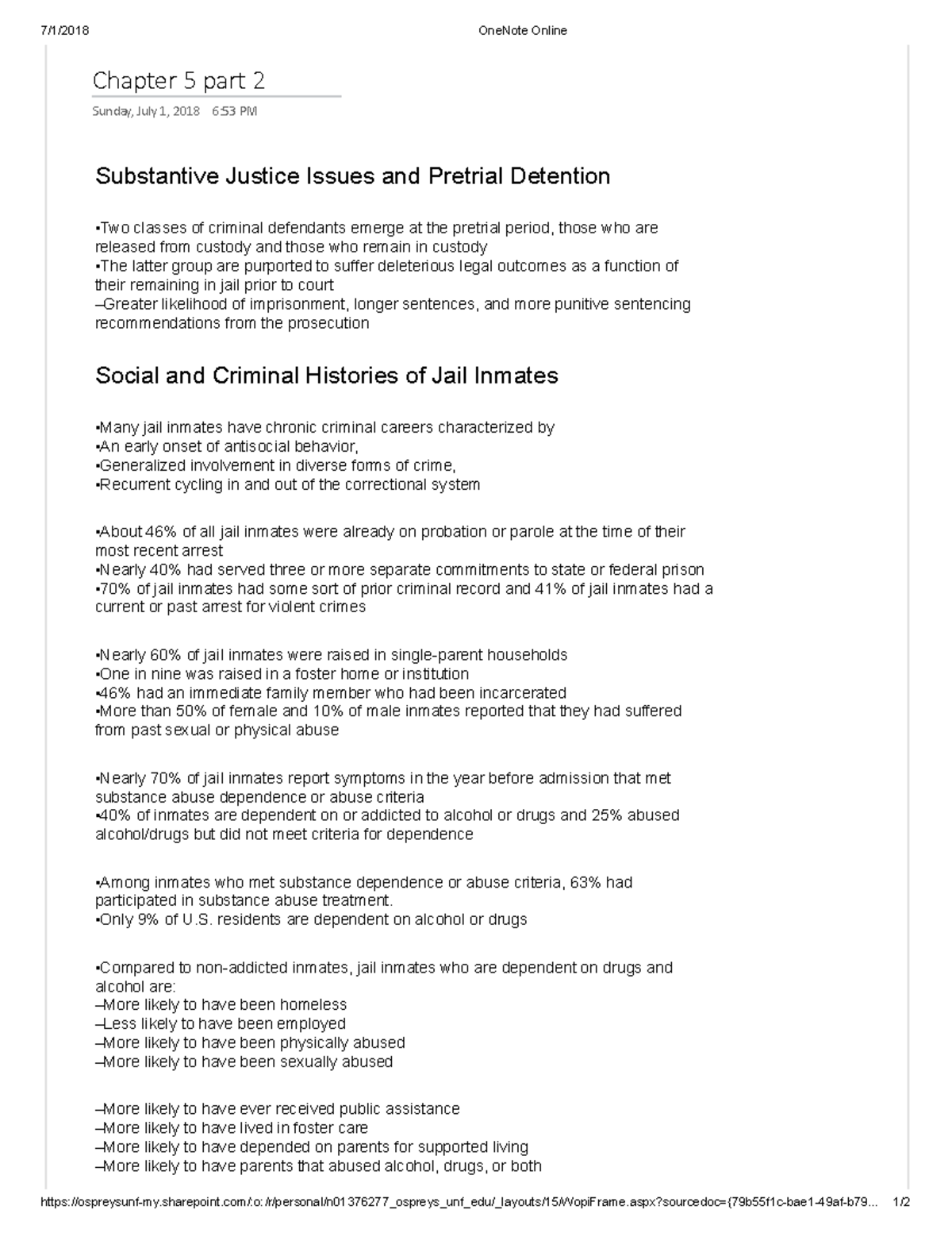 Chapter 5 part 2 notes corrections - 7/1/2018 OneNote Online Chapter 5 ...