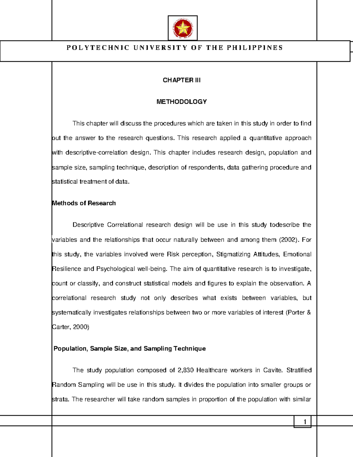 Chapter 3 - CHAPTER III METHODOLOGY This chapter will discuss the ...
