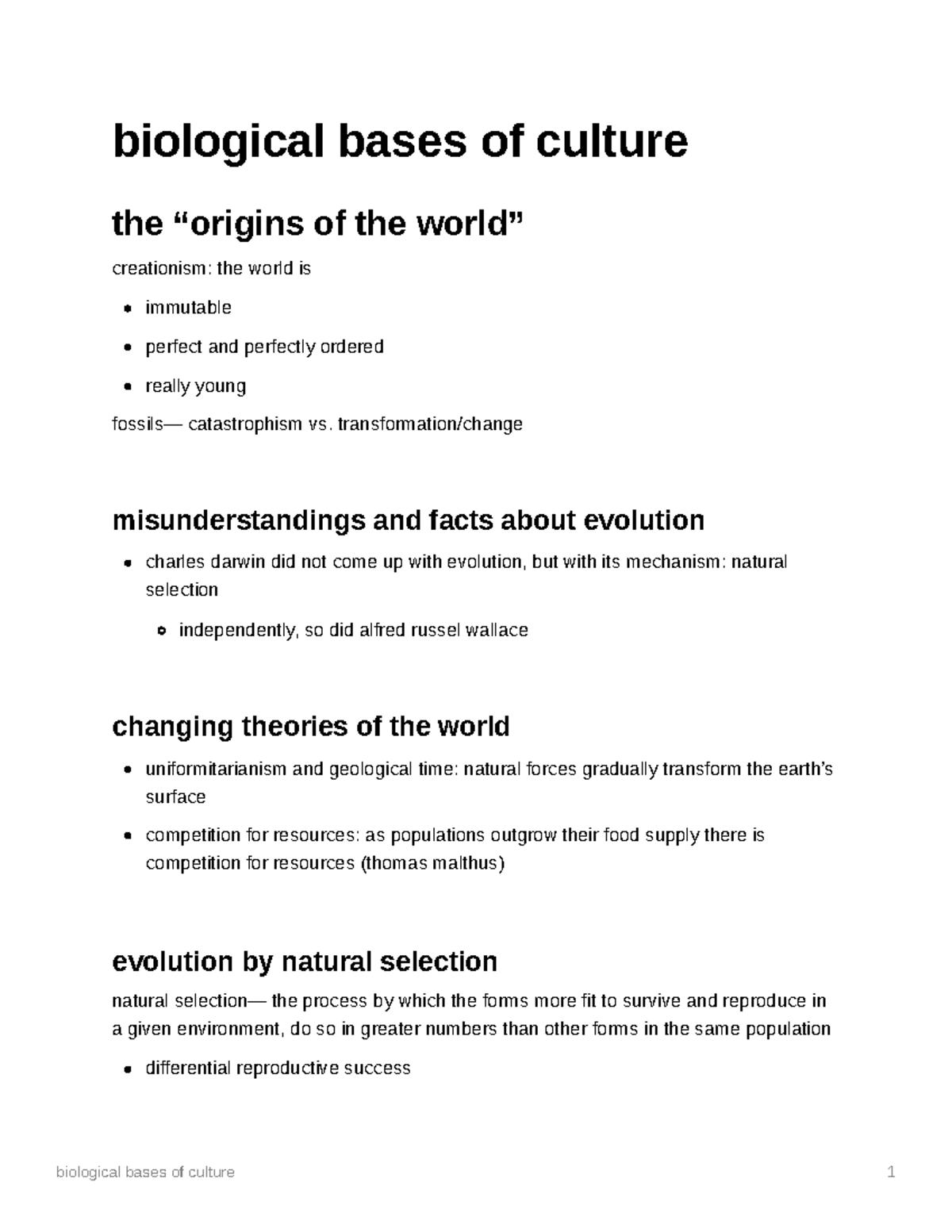 Biological bases of culture - transformation/change misunderstandings ...