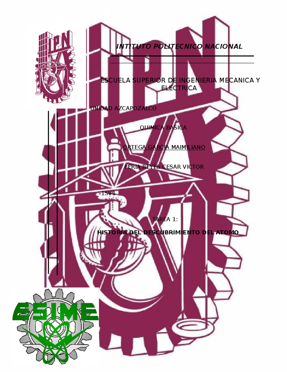 Portada q - marco teorico - INTITUTO POLITECNICO NACIONAL ESCUELA ...