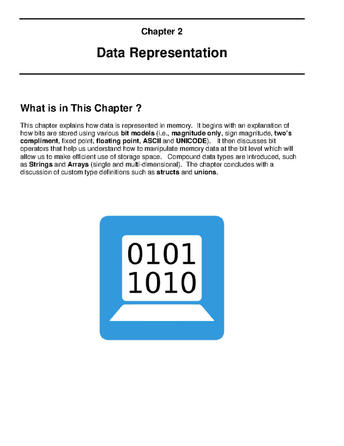 COMP2401 Ch2 Data Representation - Warning: TT: undefined function: 32 Chapter 2 Data ...