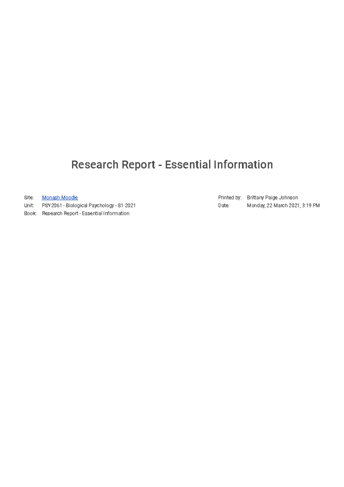 Essential Information - Research Report - Essential Information Site ...
