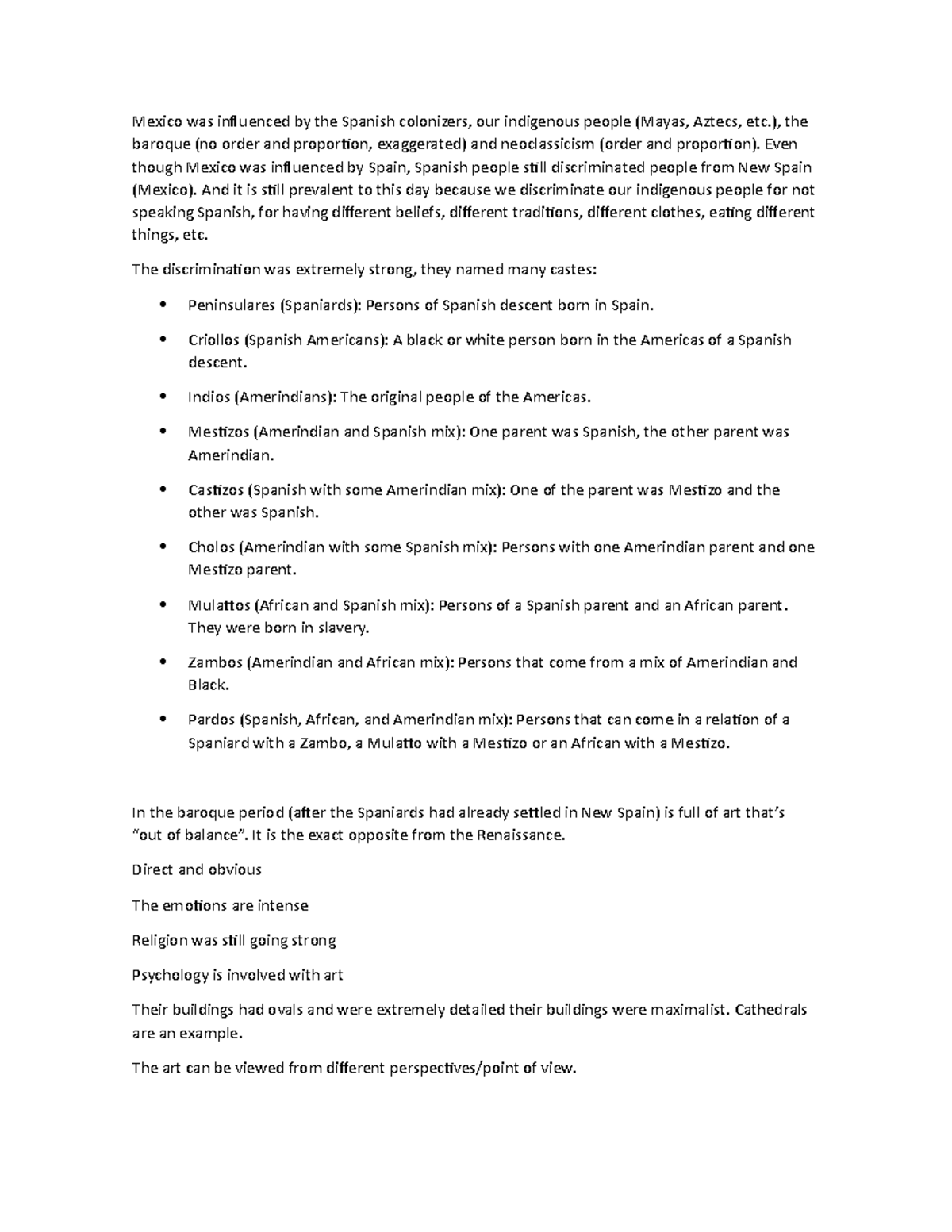 Resumen del tema de la actividad 4 - Mexico was influenced by the ...