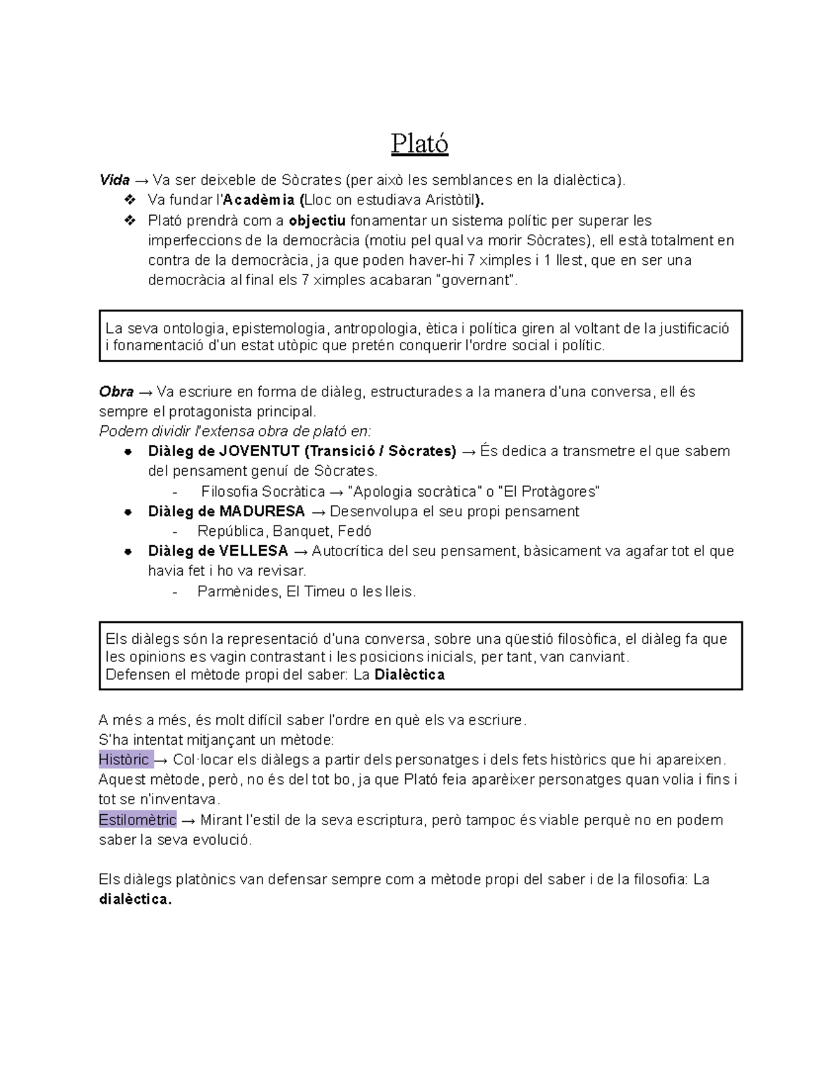 Plató - Documentos de Google - Plató Vida → Va ser deixeble de Sòcrates ...