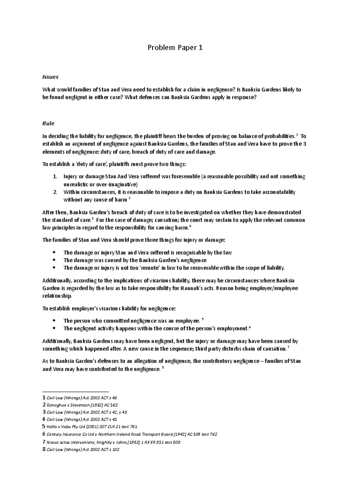 Problem Paper 1 - Detailed - Problem Paper 1 Issues What would families ...