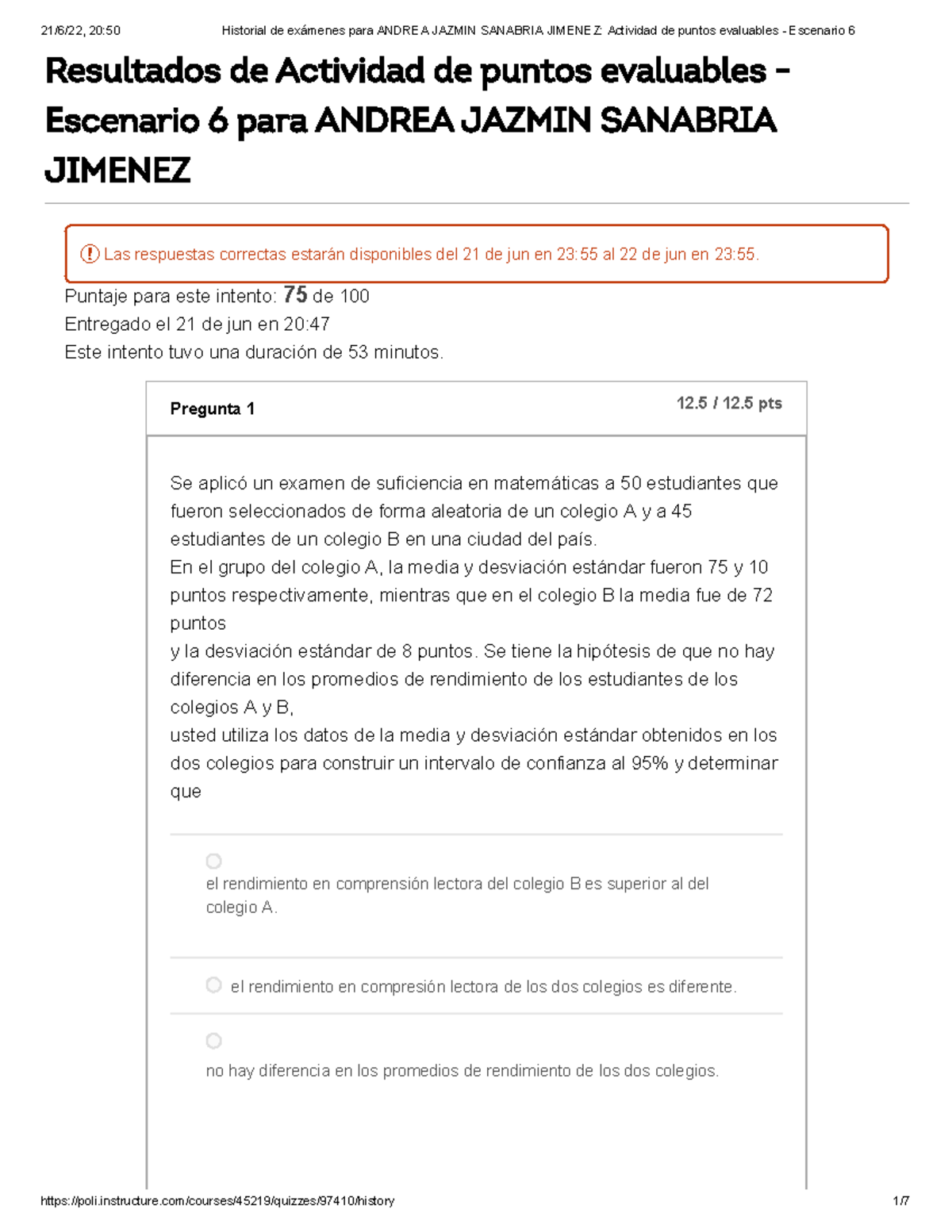 Intento 2 Escenario 6 - - Studocu