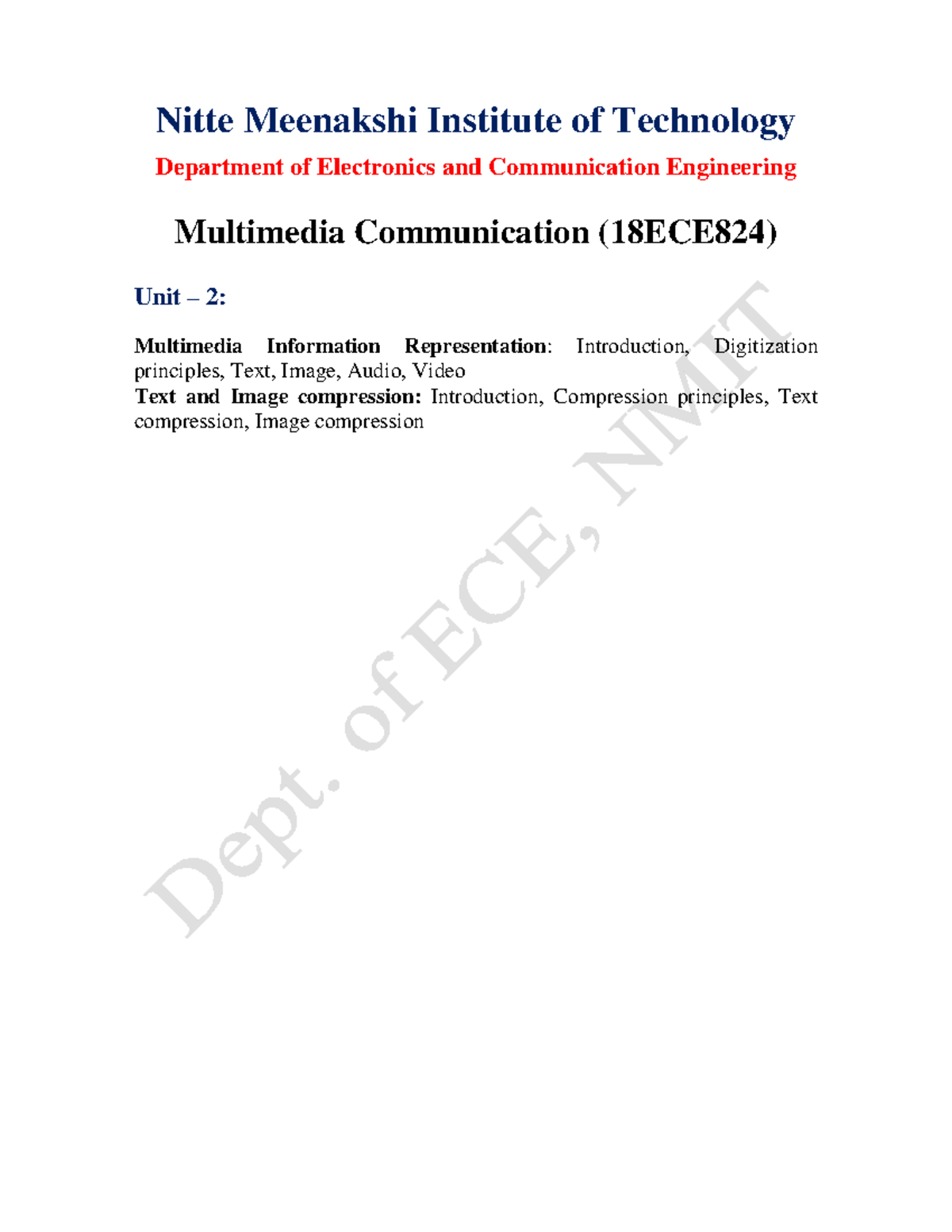 Unit-2 - Ggshif jshdosbd - Nitte Meenakshi Institute of Technology ...