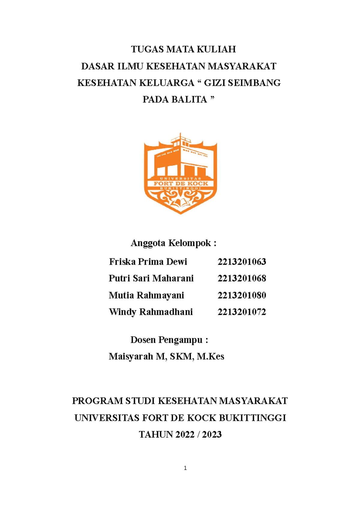 Makalah IKM dan SAP - TUGAS MATA KULIAH DASAR ILMU KESEHATAN MASYARAKAT KESEHATAN KELUARGA ...