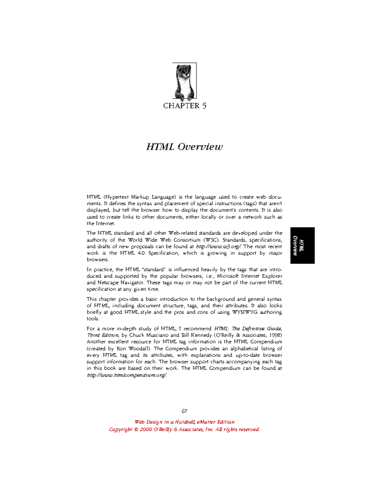 Web Devlopment 9 Web Devlopment 9 67 Html Overview Web Design In A Nutshell Ematter Edition 