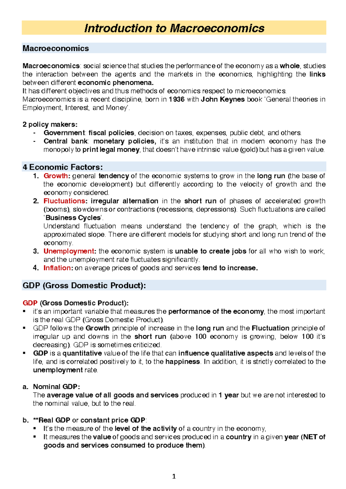 Macroeconomics PDF - Introduction to Macroeconomics Macroeconomics ...