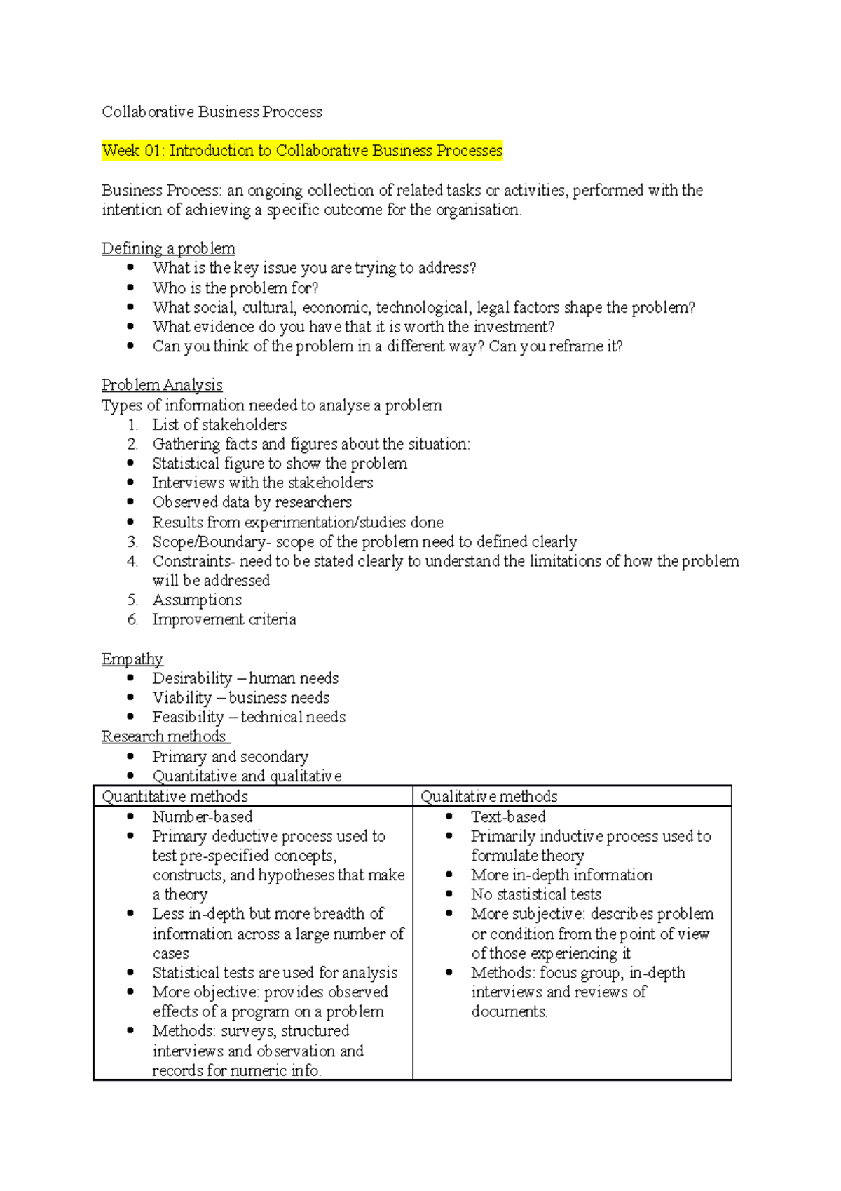 Collaborative Business Proccess Lecture Notes - Collaborative Business ...