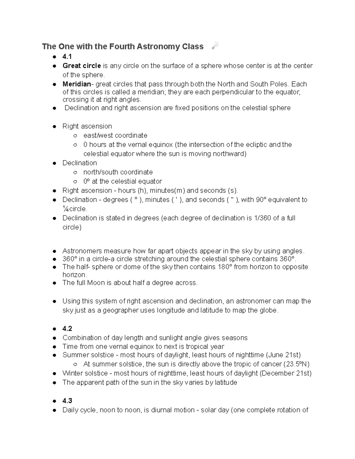 The One with the Fourth Astronomy Class 🌙🌎💫☄️ - The One with the Fourth ...