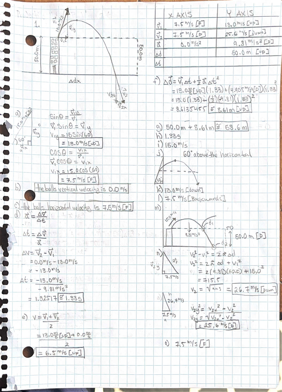 Projectile Motion PS - good practice work/test - Studocu