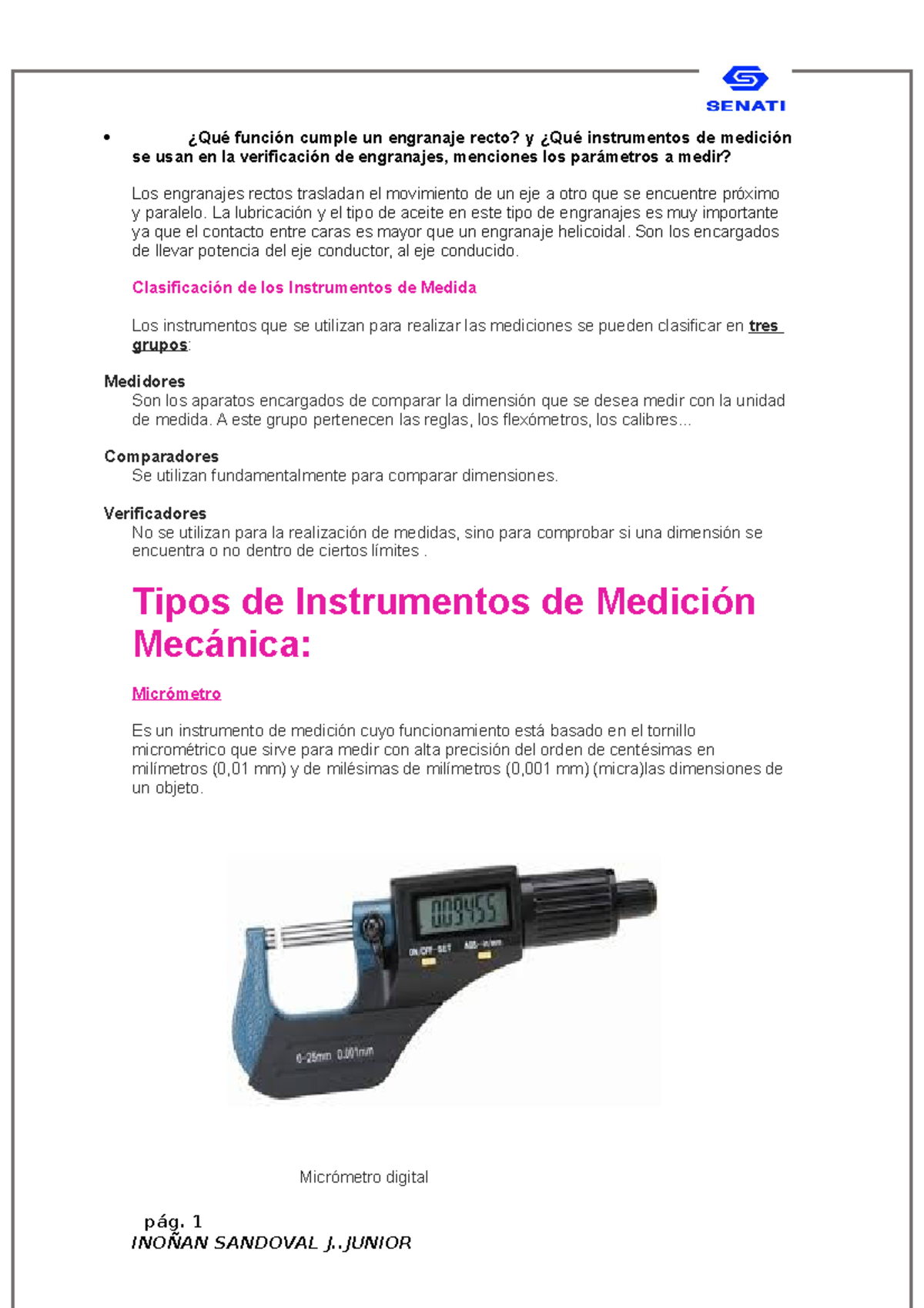 Metrología Dimensional foro - ¿Qué función cumple un engranaje recto? y ...