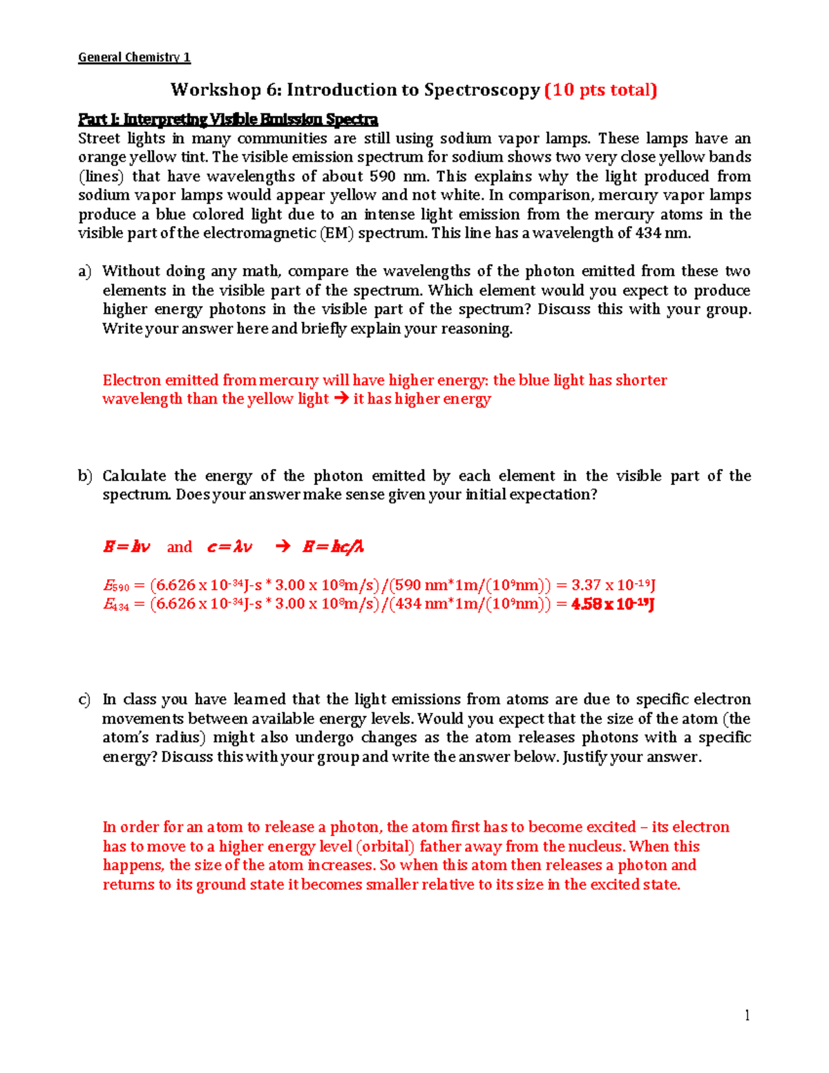 Workshop 6 Key - Warning: TT: undefined function: 32 General Chemistry ...