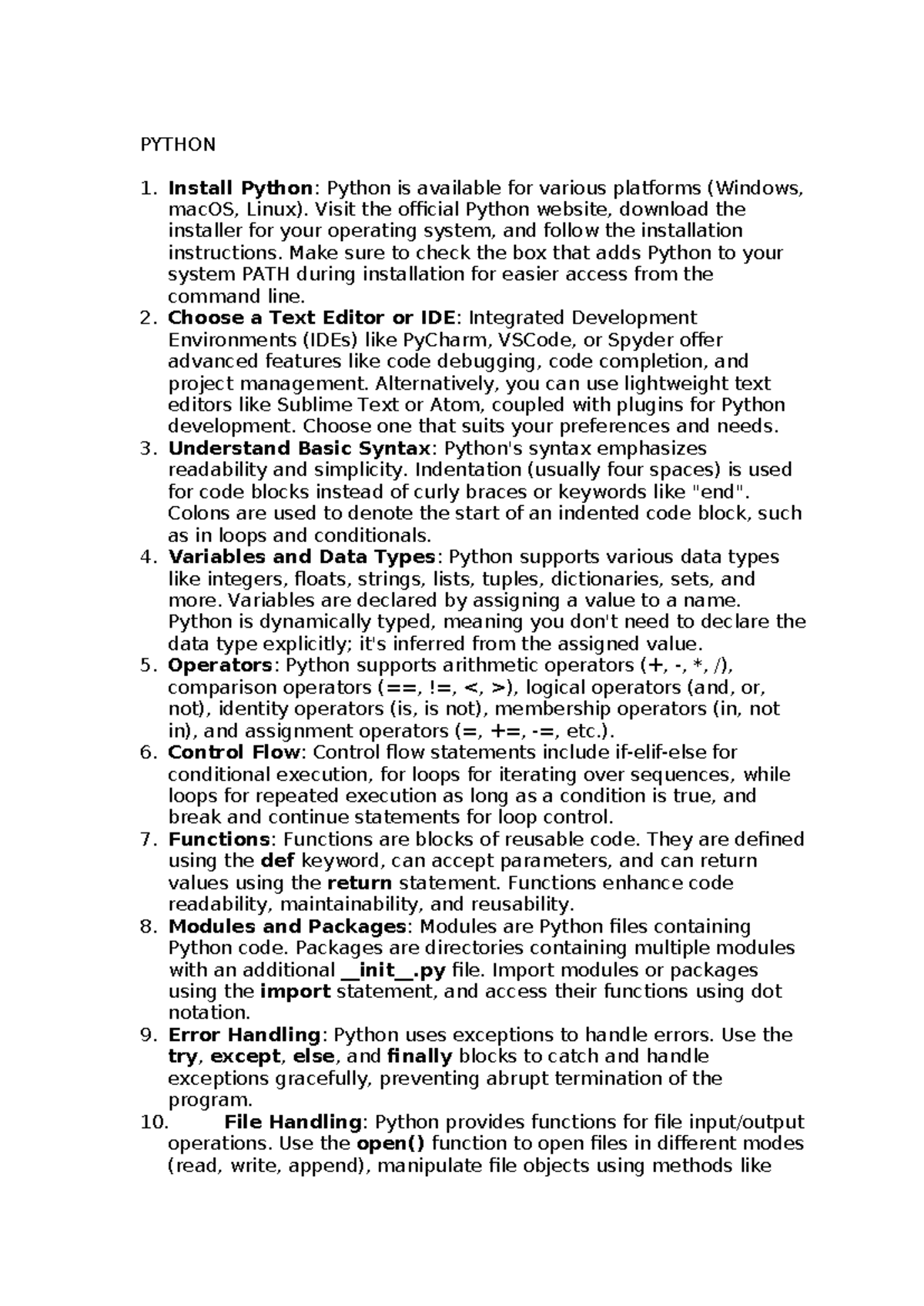 Python - Visit the official Python website, download the installer for ...