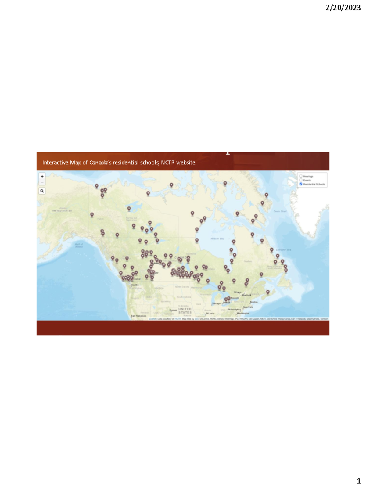20 feb - coursework - Interactive Map of Canada’s residential schools ...