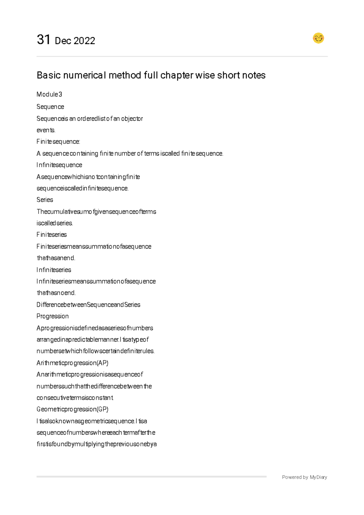 Basic numerical method full chapter wise short notes - 31 Dec 2022 ...