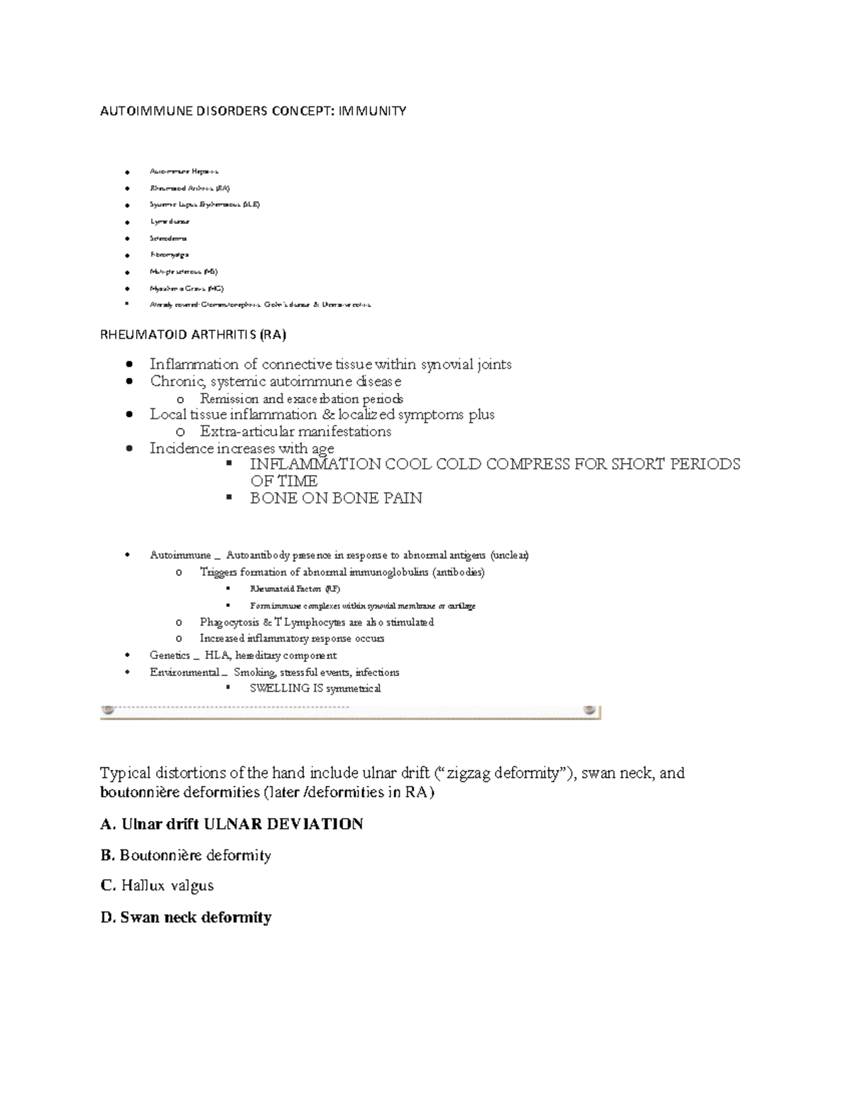 Autoimmune Disorders - AUTOIMMUNE DISORDERS CONCEPT: IMMUNITY ...
