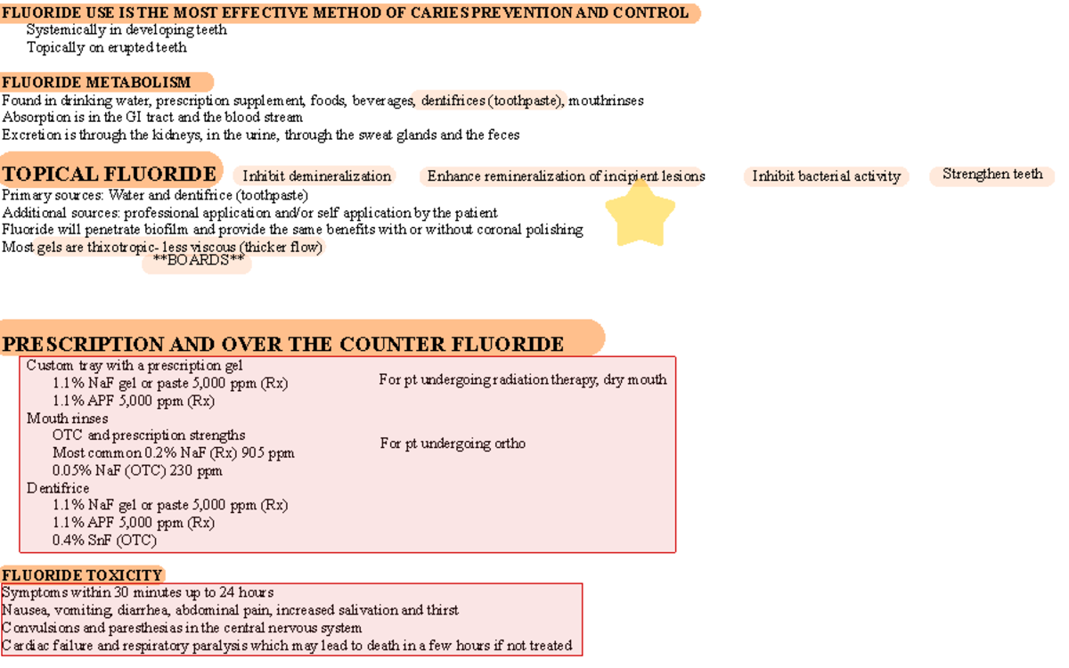 Fluoride - Mrs. Cherney. Fall 2022 - FLUORIDE USE IS THE MOST EFFECTIVE METHOD OF CARIES ...