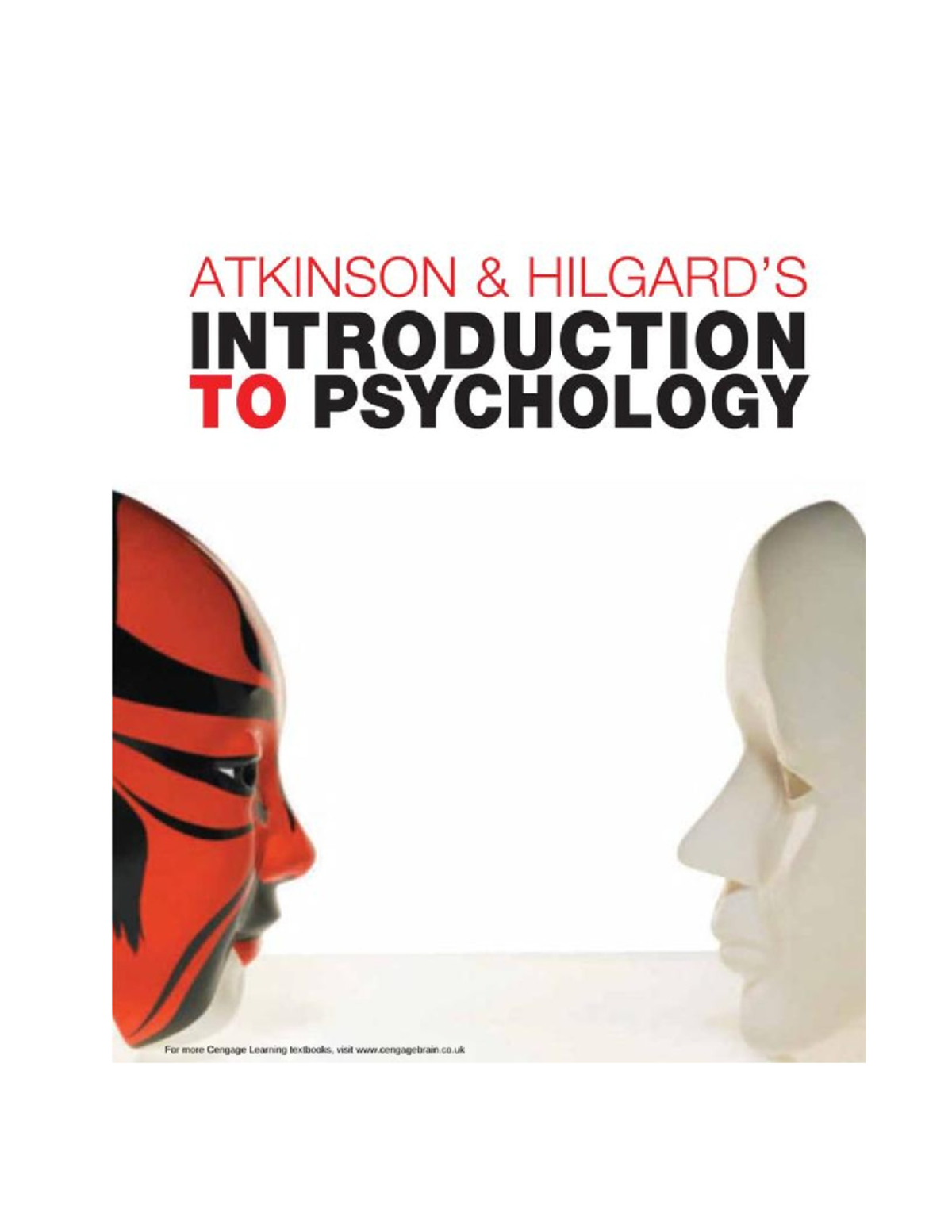 Introduction to Psychology 15th Edition (Book) - ATKINSON INTRODUCTION TO PSYCHOLOGY For more ...
