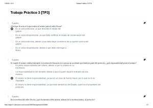 TP 2 Notarial 1 85% - Trabajo Práctico 2 [TP2] Pregunta en la posición 1 1 5 puntos La pregunta ...