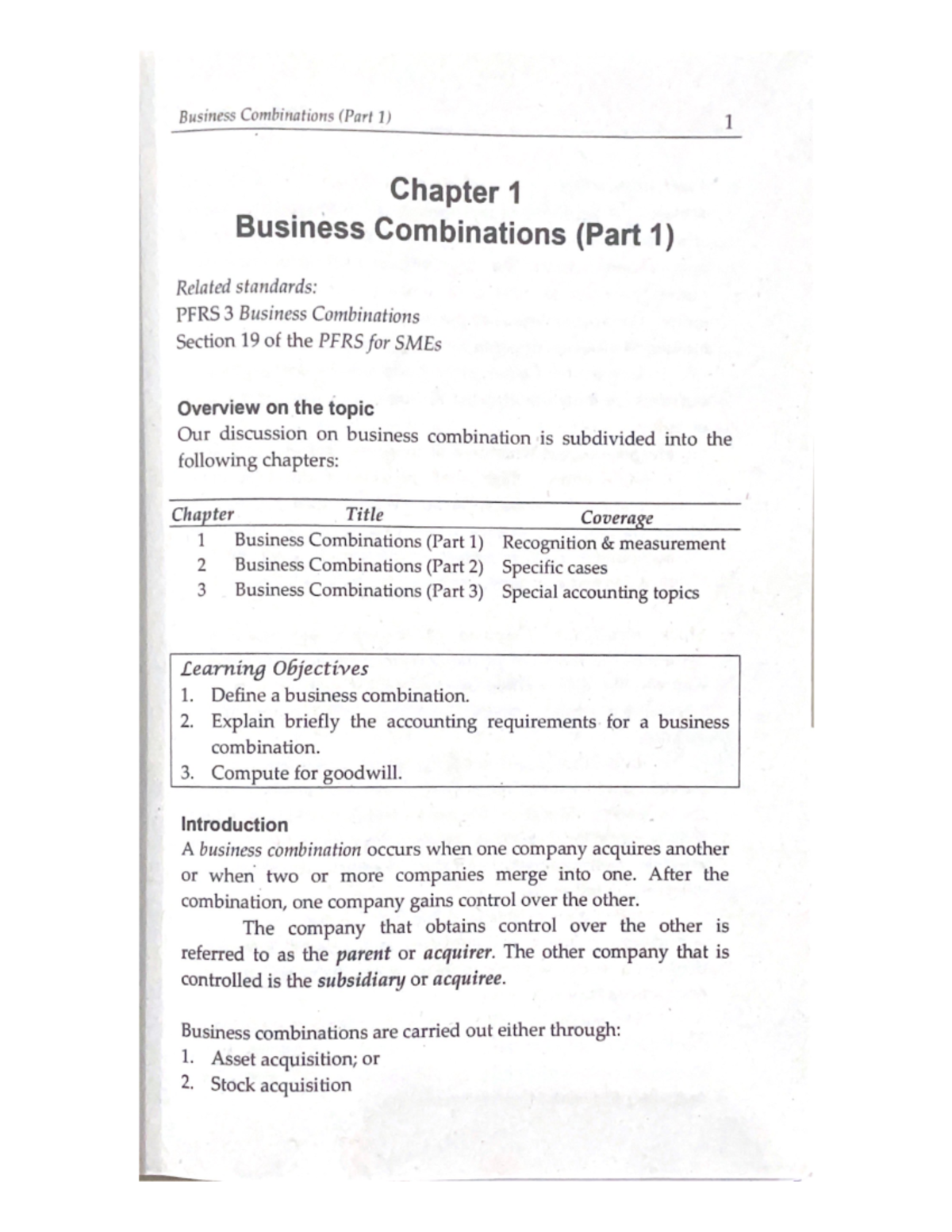 Business Combinations Part 1 Accountancy Studocu