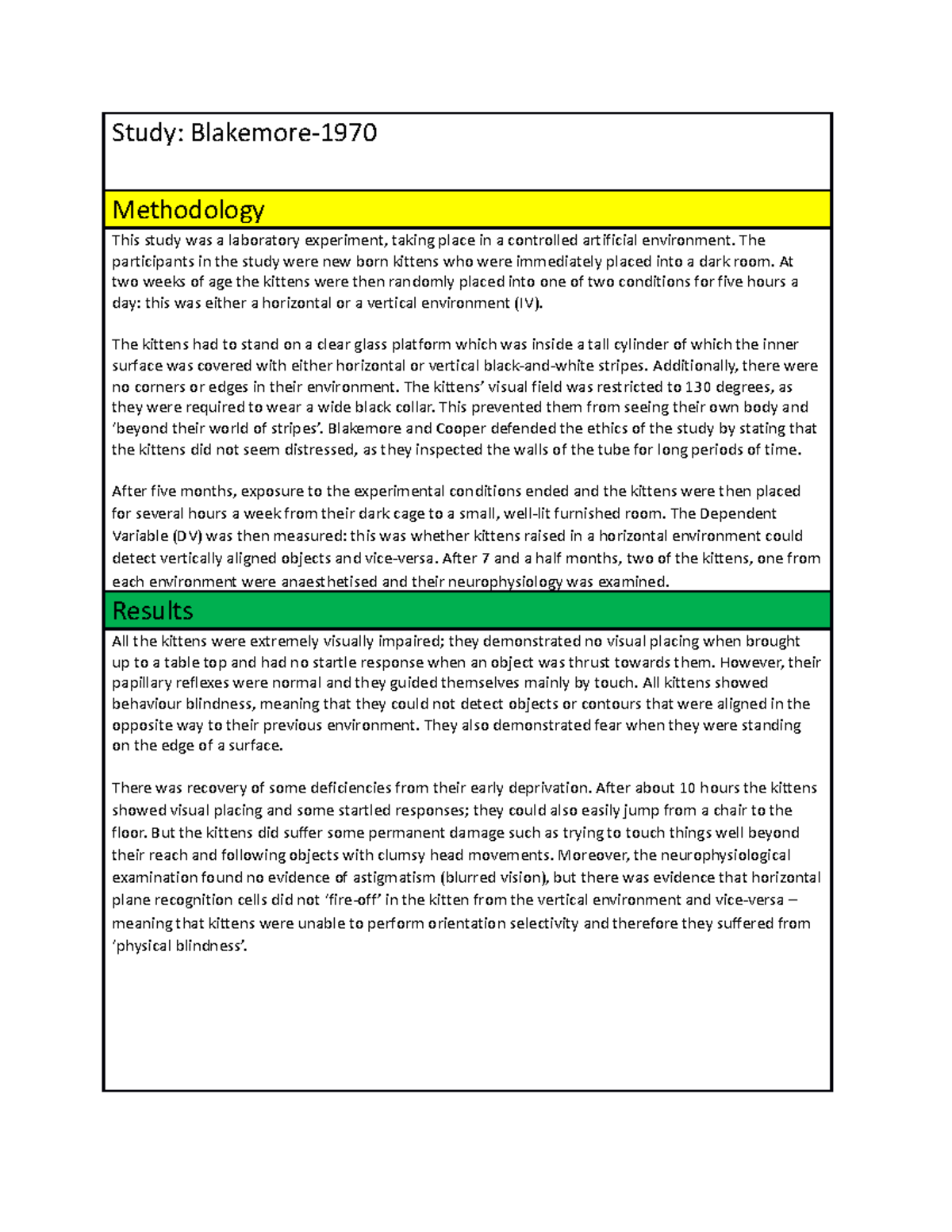 Study template- Blakemore - Study: Blakemore- Methodology This study ...