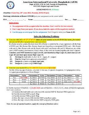 DLC LAB 06 student manual Spring 2022-23 - © Dept. of EEE, Faculty of ...