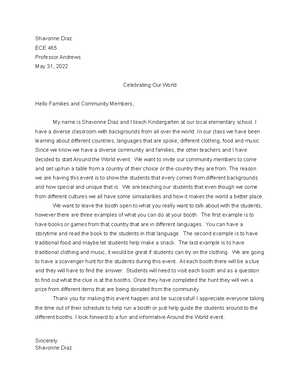 Ece-455 Math Lesson Observation - Berenis Reynoso Ece- 1/17/ Prof. Deb ...