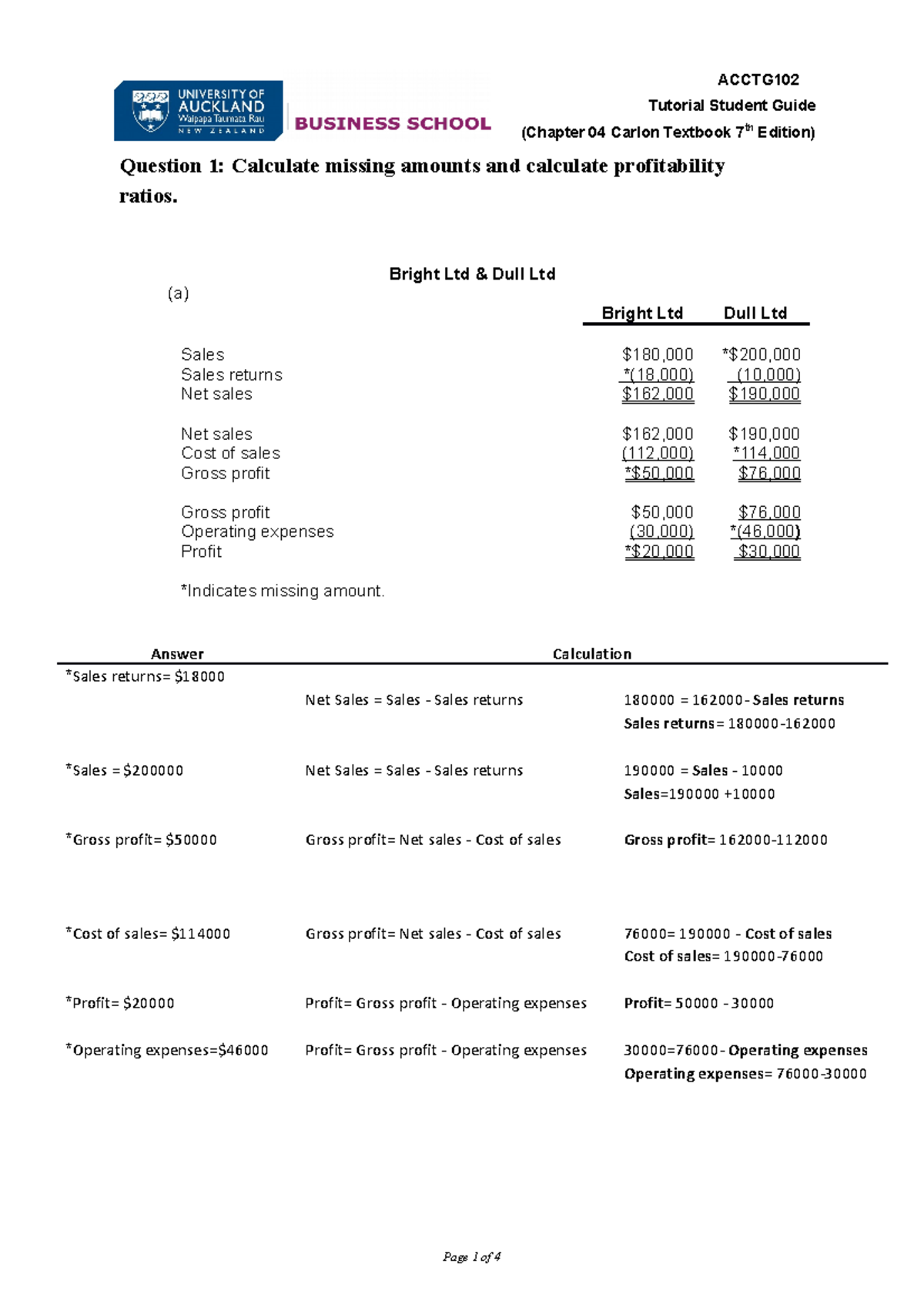 Week 05 Chapter 04 Tutorial 05 Student Guide - Tutorial Student Guide (Chapter 04 Carlon ...