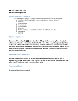 Block 1 PT 700 Exam Mneumonics - PT 700 - Studocu