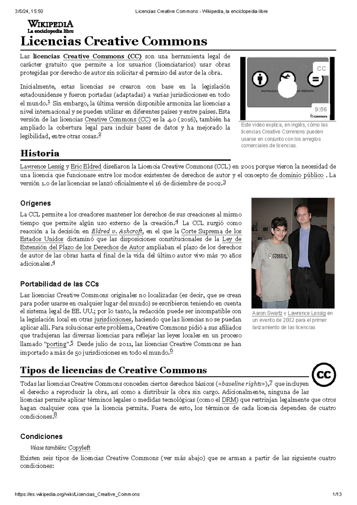 Licencias Creative Commons - Wikipedia, la enciclopedia libre - Este ...