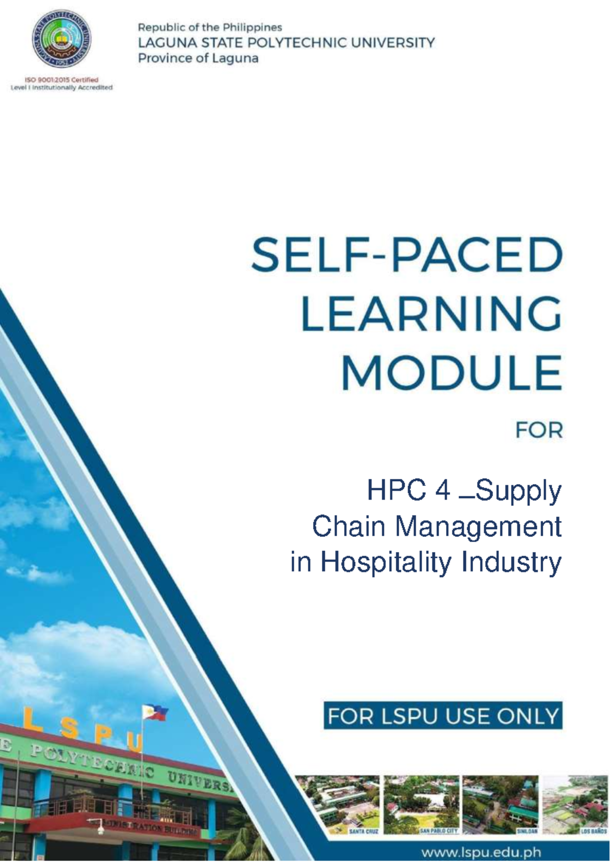 Pdfcoffee - Module - LSPU SELF-PACED LEARNING MODULE: SUPPLY CHAIN ...