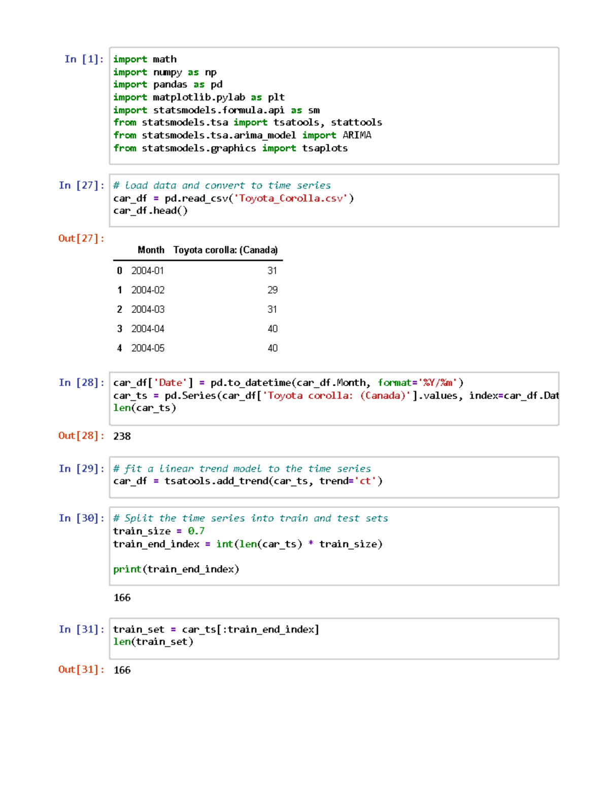 Lab3 - Jupyter Notebook - In [1]: In [27]: In [28]: In [29]: In [30]: In [31]: Out[27]: Month ...