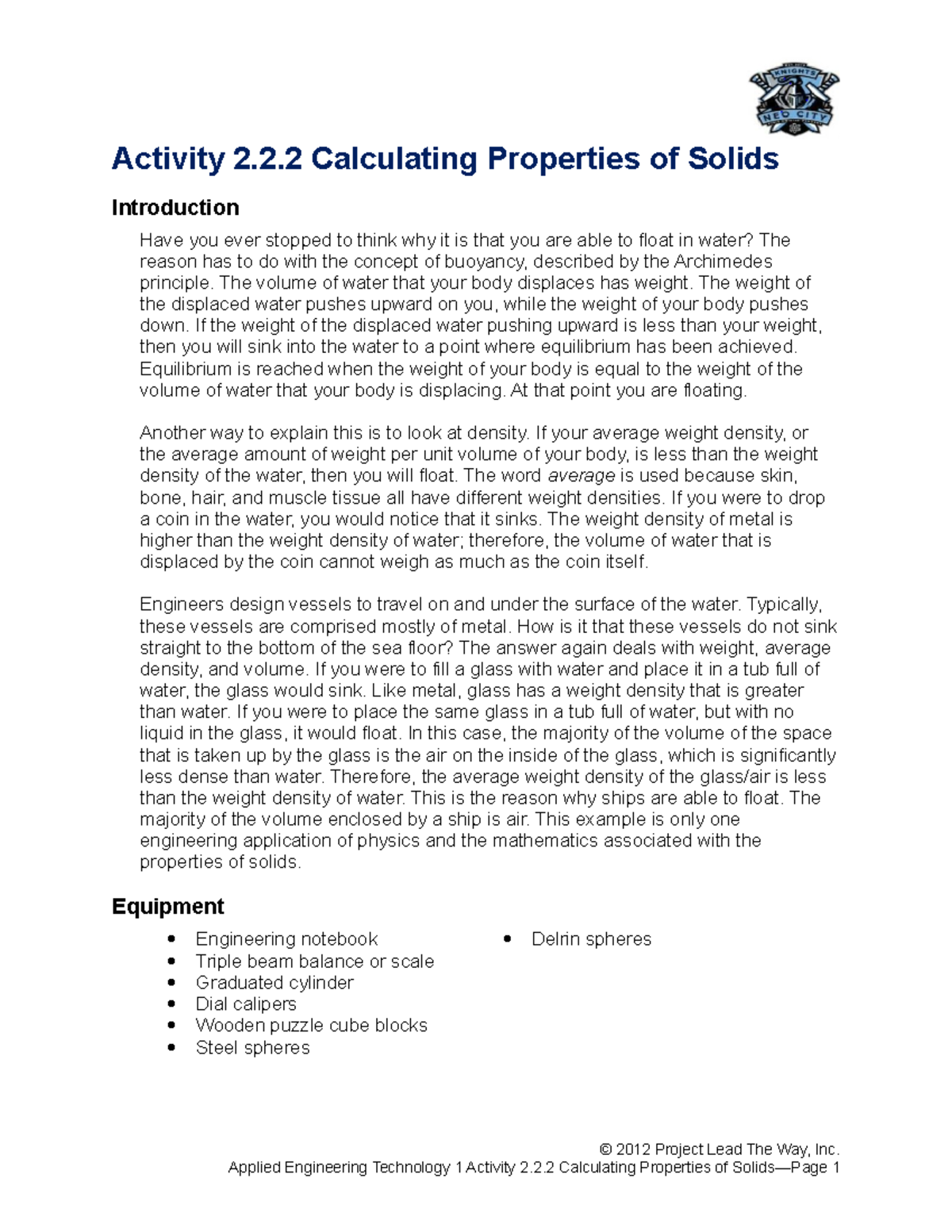 AET1 2.2.2.A Calculating Properties Solids - Activity 2.2 Calculating ...
