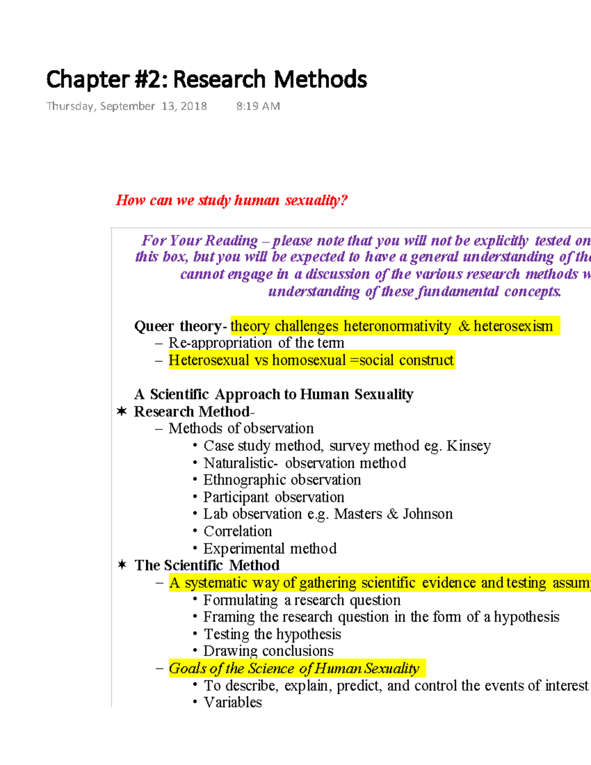 Collab 2D03- Chapter 2 Research Methods - Chapter Research Methods ...