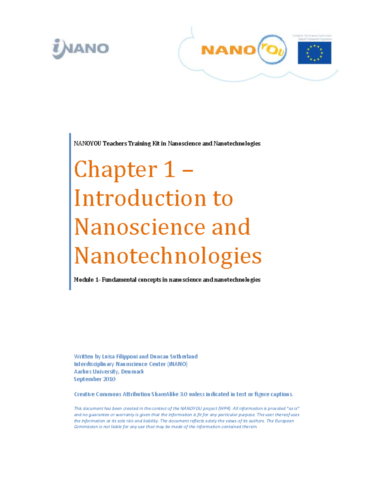 188 Module-1-chapter-1 - NANOYOU Teachers Training Kit in Nanoscience and Nanotechnologies ...
