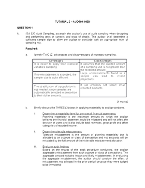 AUD589 (PYQ 2019 DEC) - Hope it helps - CONFIDENTIAL UNIVERSITI ...