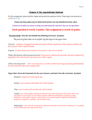 BIO 201 Chapter 9 Joints Assignment OPS - Chapter 9-Joints For this assignment, please read the ...