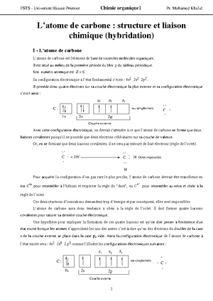 Chapitre 2 - Cours - Analyse élémentaire - détermination de la formule ...