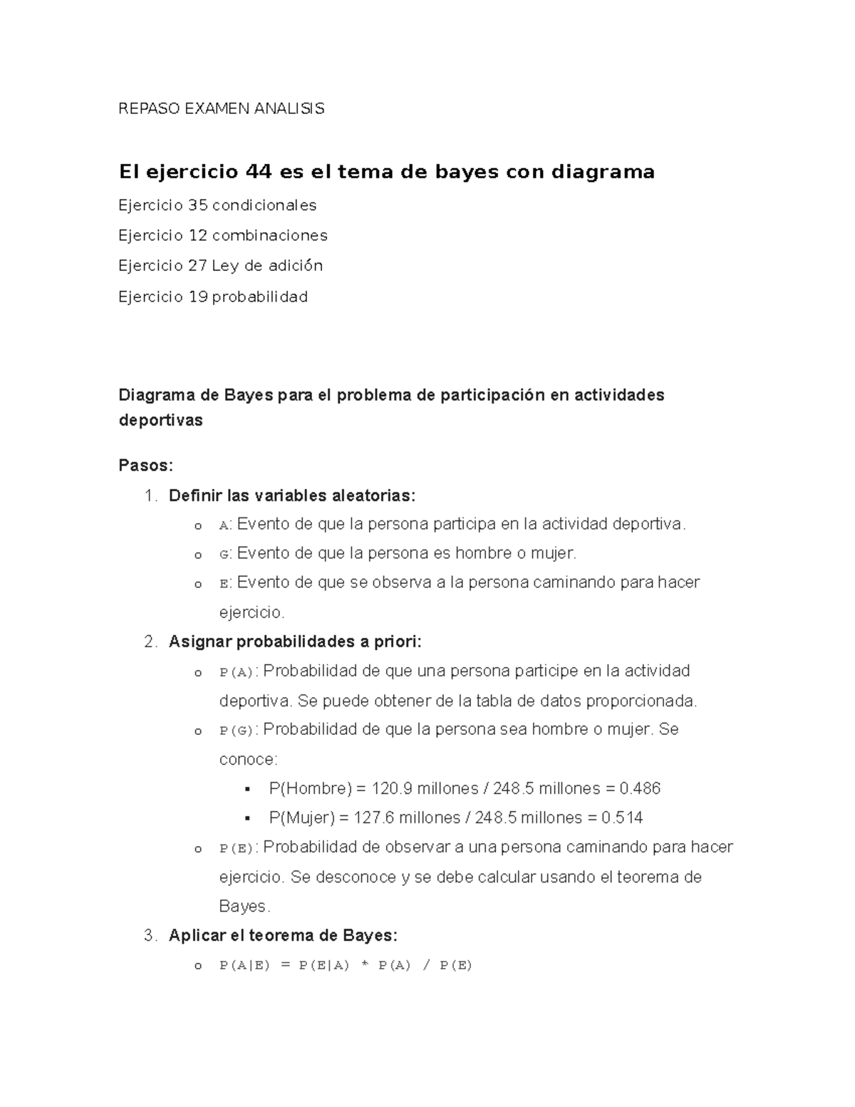 Repaso Ultimo Examen Analisis DE Datos 1 - REPASO EXAMEN ANALISIS El ...