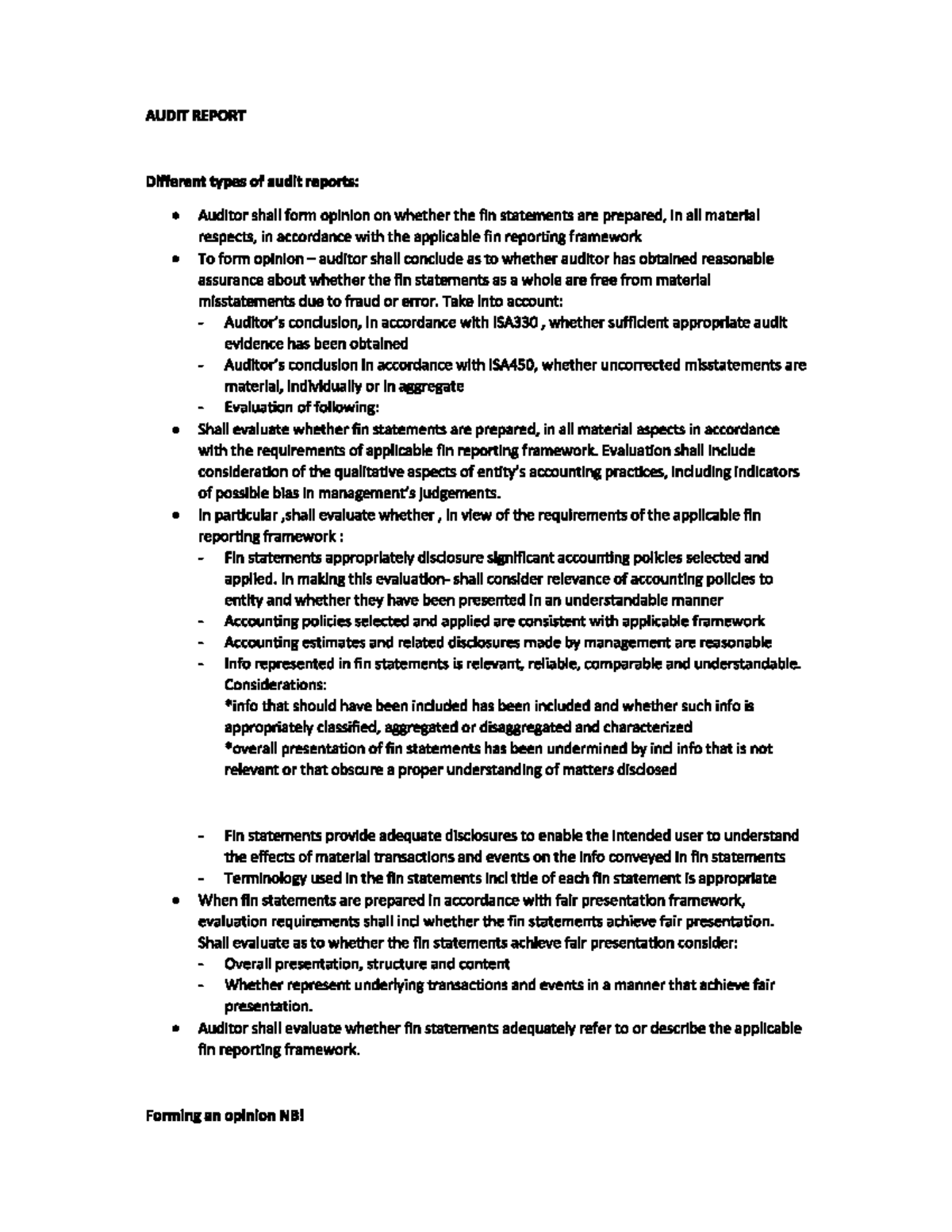 Audit report - AUE3761 - Unisa - Studocu