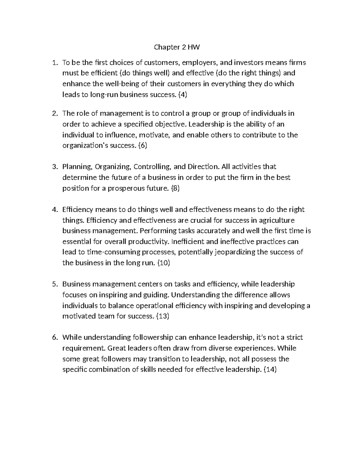 Chapter 2 HW - Chapter 2 HW To be the first choices of customers ...